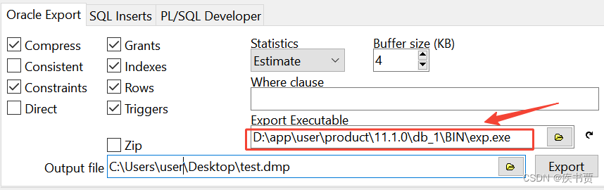使用plsql导出dmp文件时,命令窗口闪现,且文件无法导出或失败plsql导出dmp文件一闪而过 Csdn博客