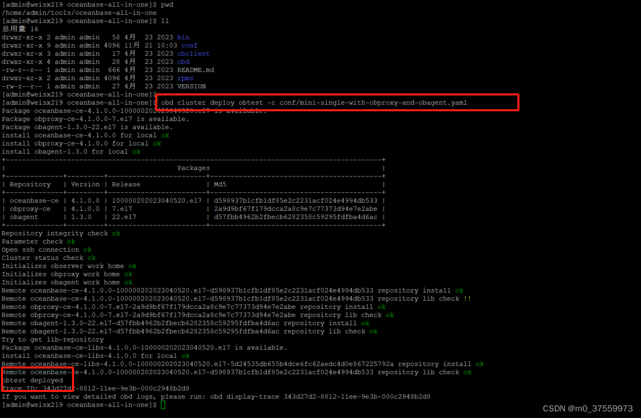 OceanBase：02-单机部署(生产环境)_如何单机部署oceanbase-CSDN博客