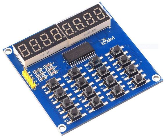TM1638数码管显示板（8数码管+16按键）单片机C语言驱动程序（显示功能）_tm1638共阳数码管程序-CSDN博客