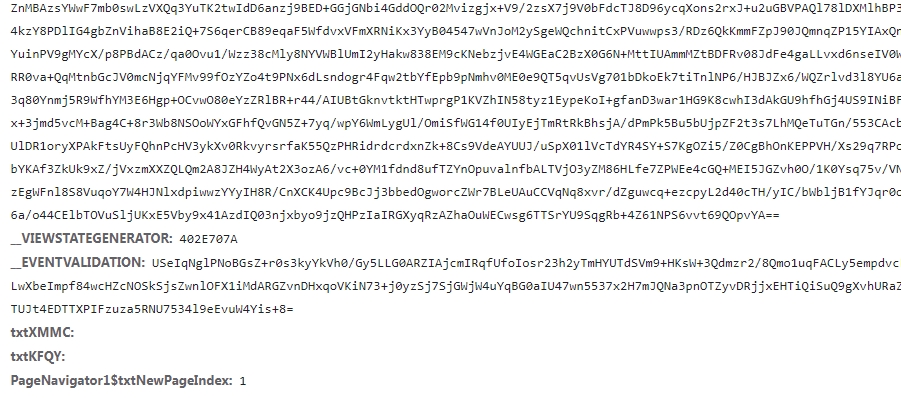 Python的scrapy框架POST方式爬虫时碰见__VIEWSTATE和__EVENTVALIDATION的参数处理-CSDN博客