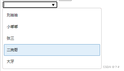 HTML5下拉列表中 ＜datalist＞ 元素用jquery动态绑定option数据_前端options标签如何绑定数组_？#的博客-CSDN博客