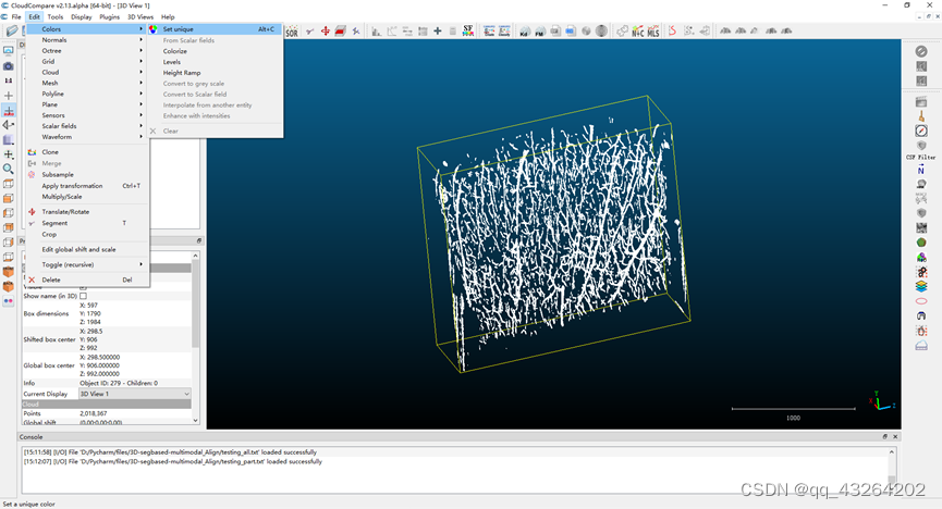 CloudCompare点云配准基本操作-CSDN博客