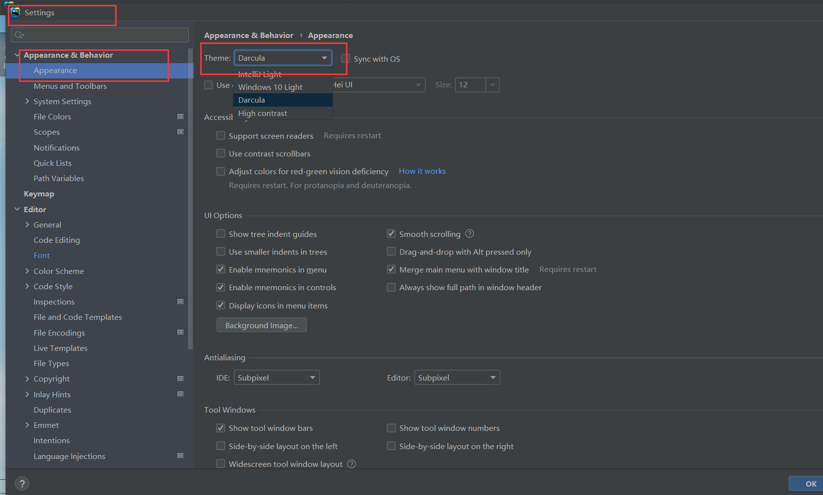 Webstorm改变字体大小、背景颜色、设置背景图片_webstorm字体设置-CSDN博客