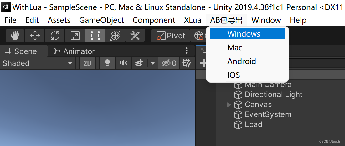 unity|导出AB包|扩展编辑器_unity导出assetbundle资源包_Jooth的博客-CSDN博客