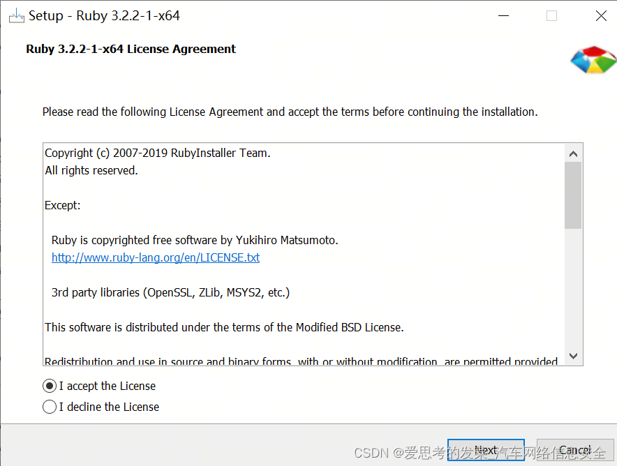 Ruby新手安装步骤,windows环境windows安装ruby Csdn博客