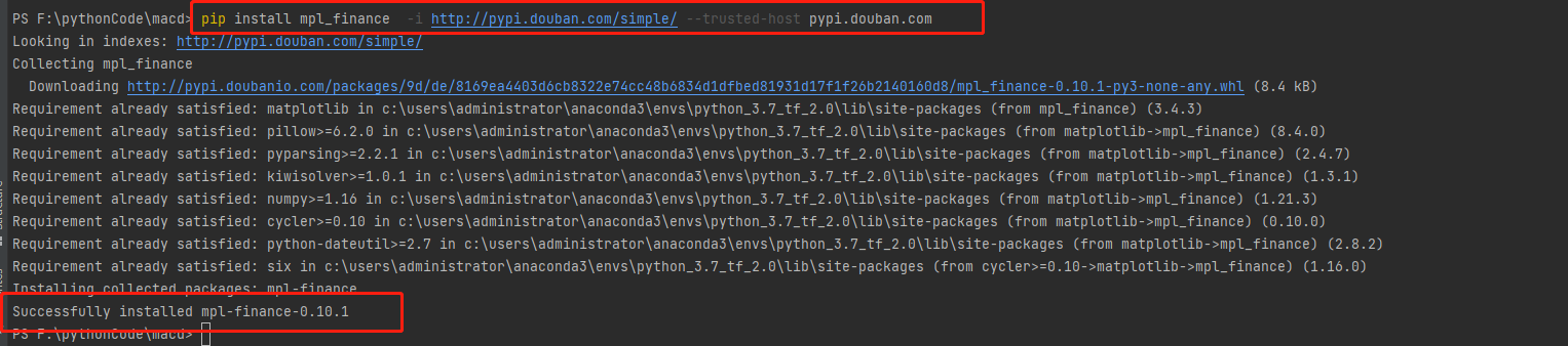 Pycharm no module named ‘mpl_finance‘_pycharm无法使用mplfinance-CSDN博客