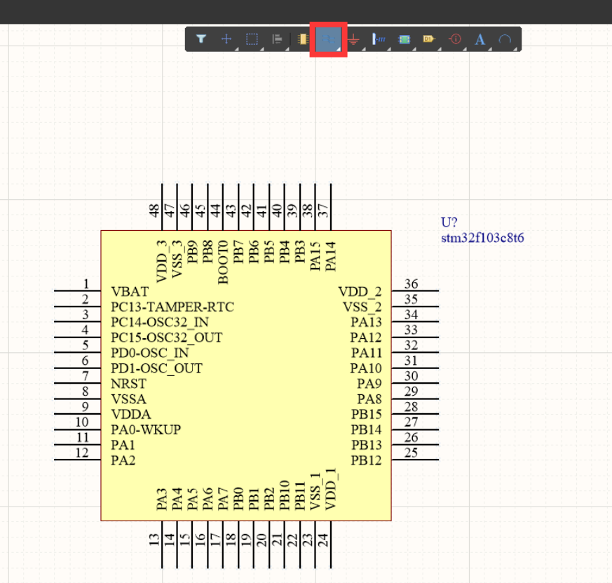 Altium Designer18 绘制 STM32+SD 卡的电路原理图 && stm32 最小系统的电路原理图_stm32h723接 ...