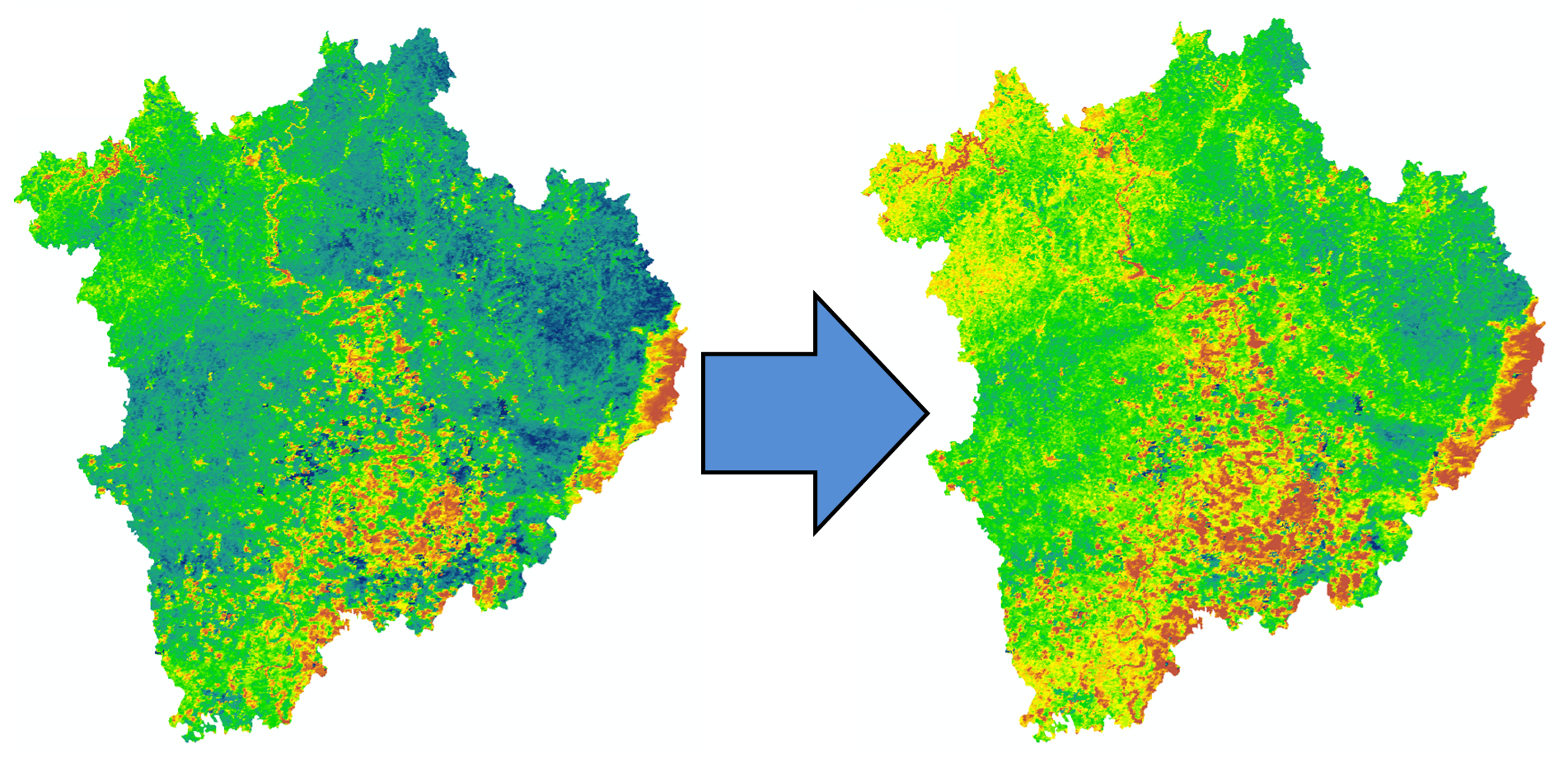 【MODIS数据处理#10】例五：用NDVI估算植被覆盖度_Salierib-CSDN学习社区