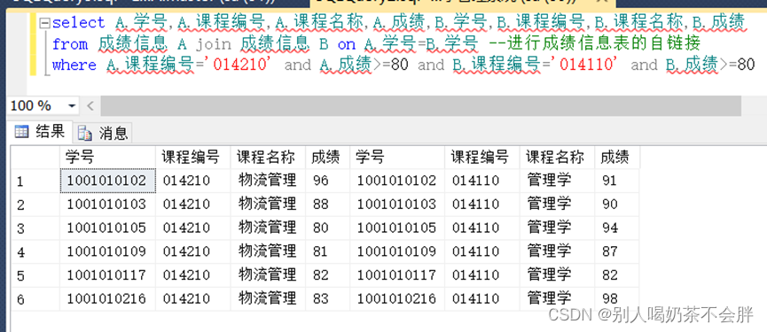 SQL SERVER自连接的讲解及举例_sql自连接查询例子-CSDN博客