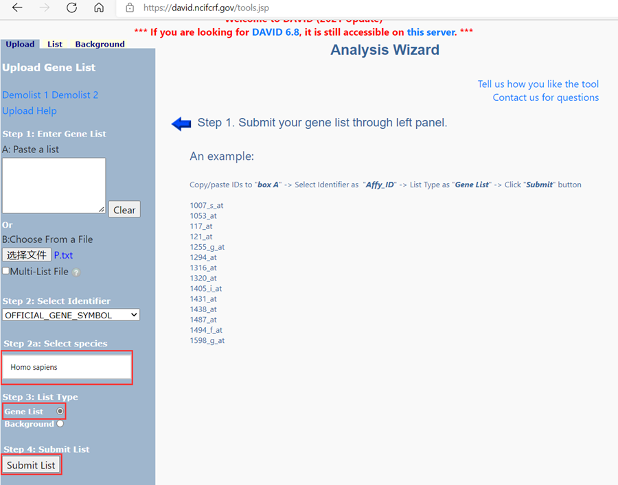 DAVID网站基因富集操作指南-CSDN博客