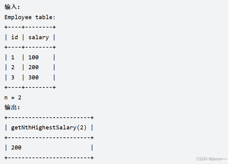 Sql 每日一题【177 第n高的薪水】第n高的工资 Sql Csdn博客 