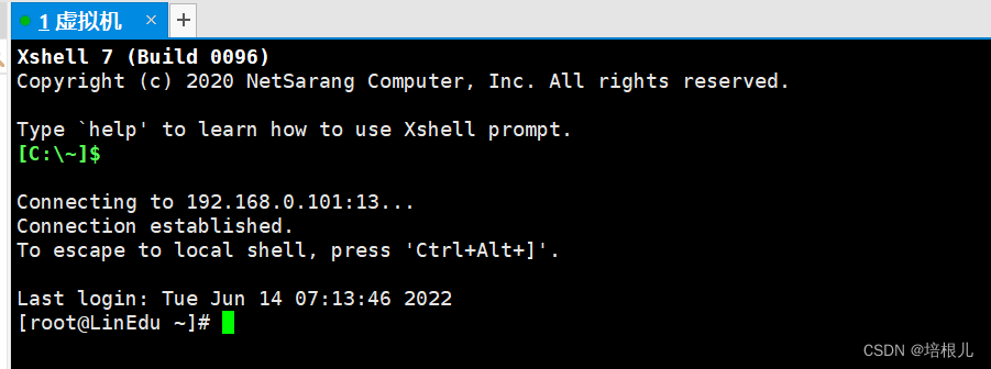 Connection established.To escape to local shell, press ‘Ctrl+Alt+]‘._connecting to 62.234.12.59 ...