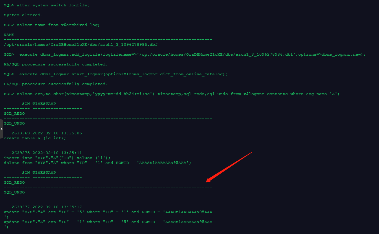 Oracle日志挖掘 追踪某个时间段的sql语句 Oracle查看归档日志中sql语句 Csdn博客
