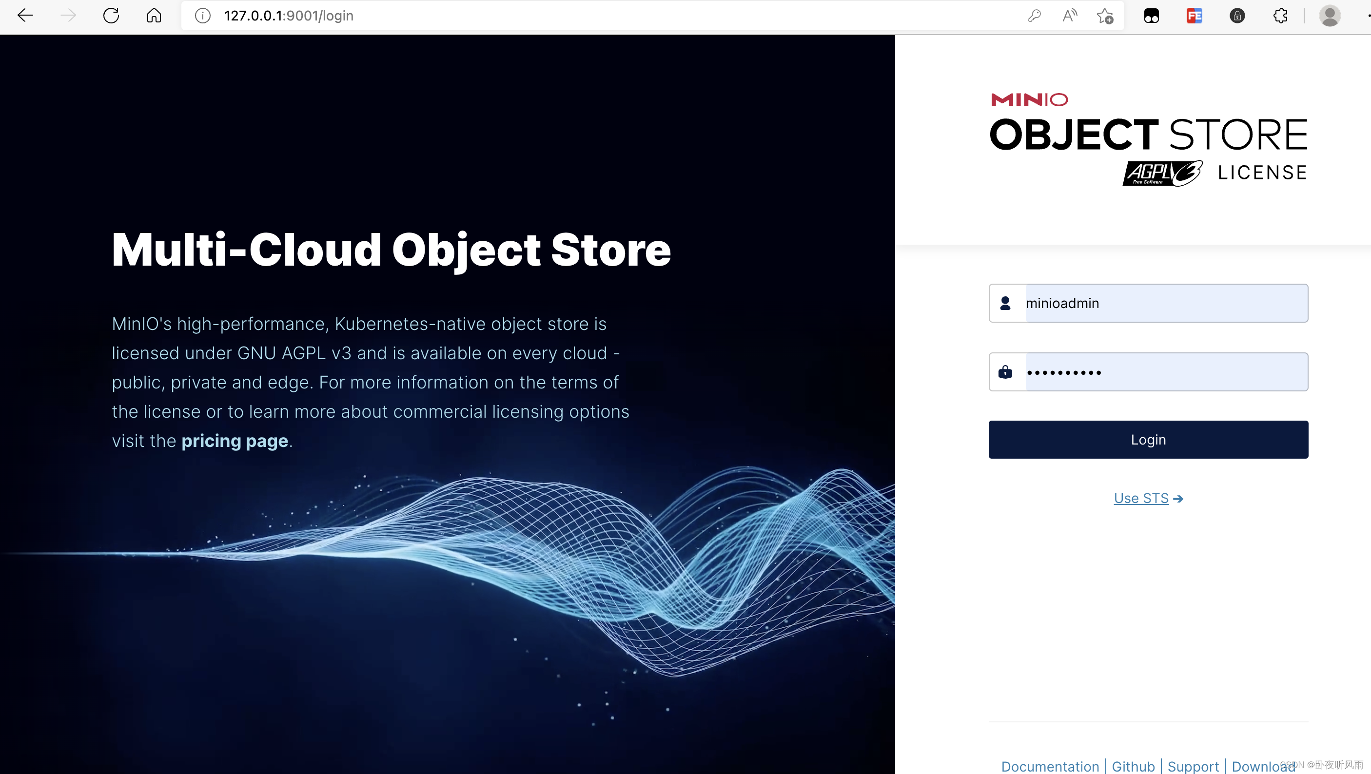 minio安装与java sdk_warning: detected default credentials 'minioadmin:-CSDN博客