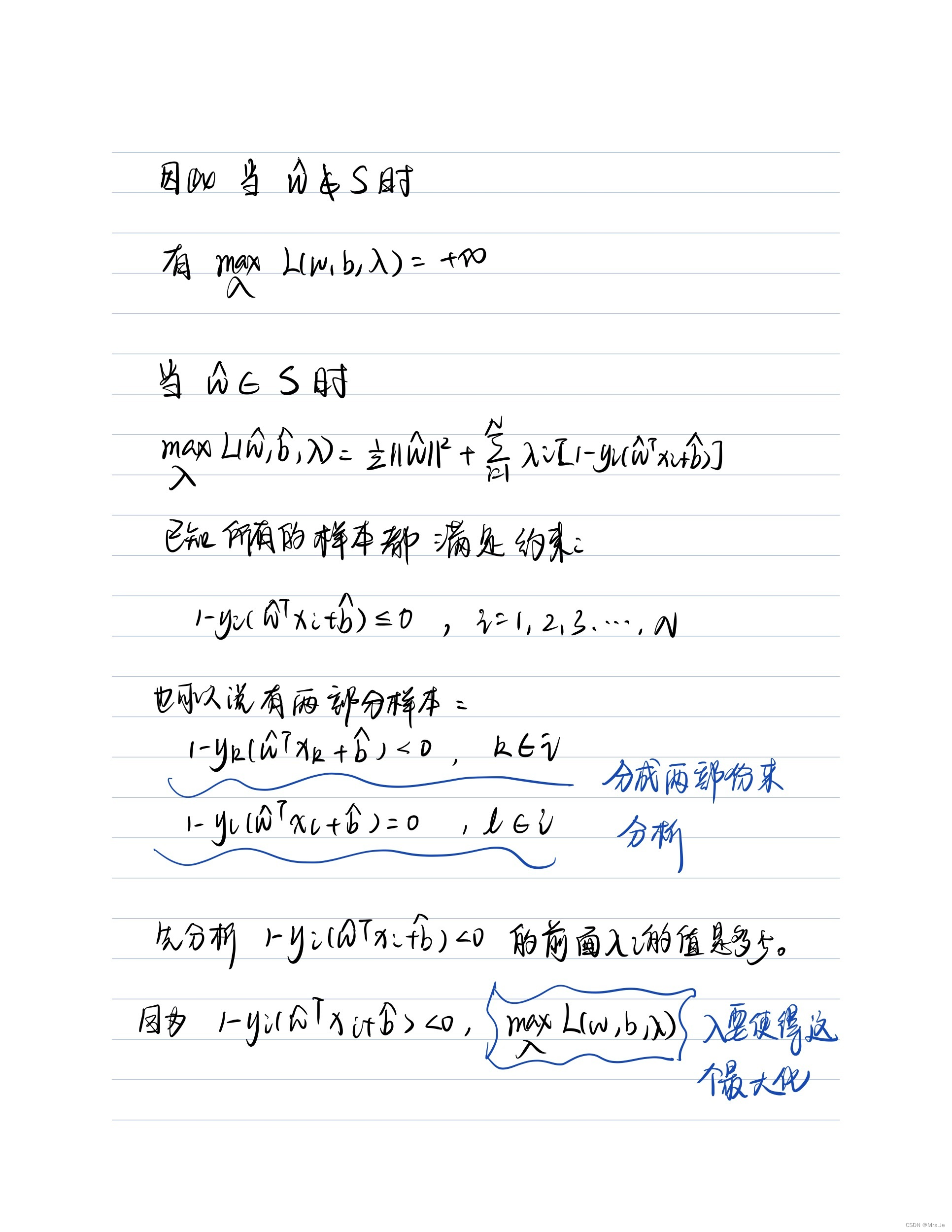 约束优化问题的一阶条件（KKT条件）、互补松弛条件、拉格朗日对偶问题、SVM-CSDN博客