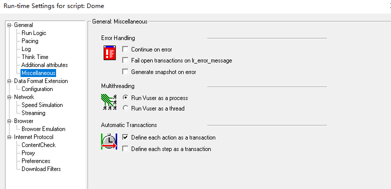 Loadrunner中Runtime Settings界面详解_loadrunner界面_魔方一格的博客-CSDN博客