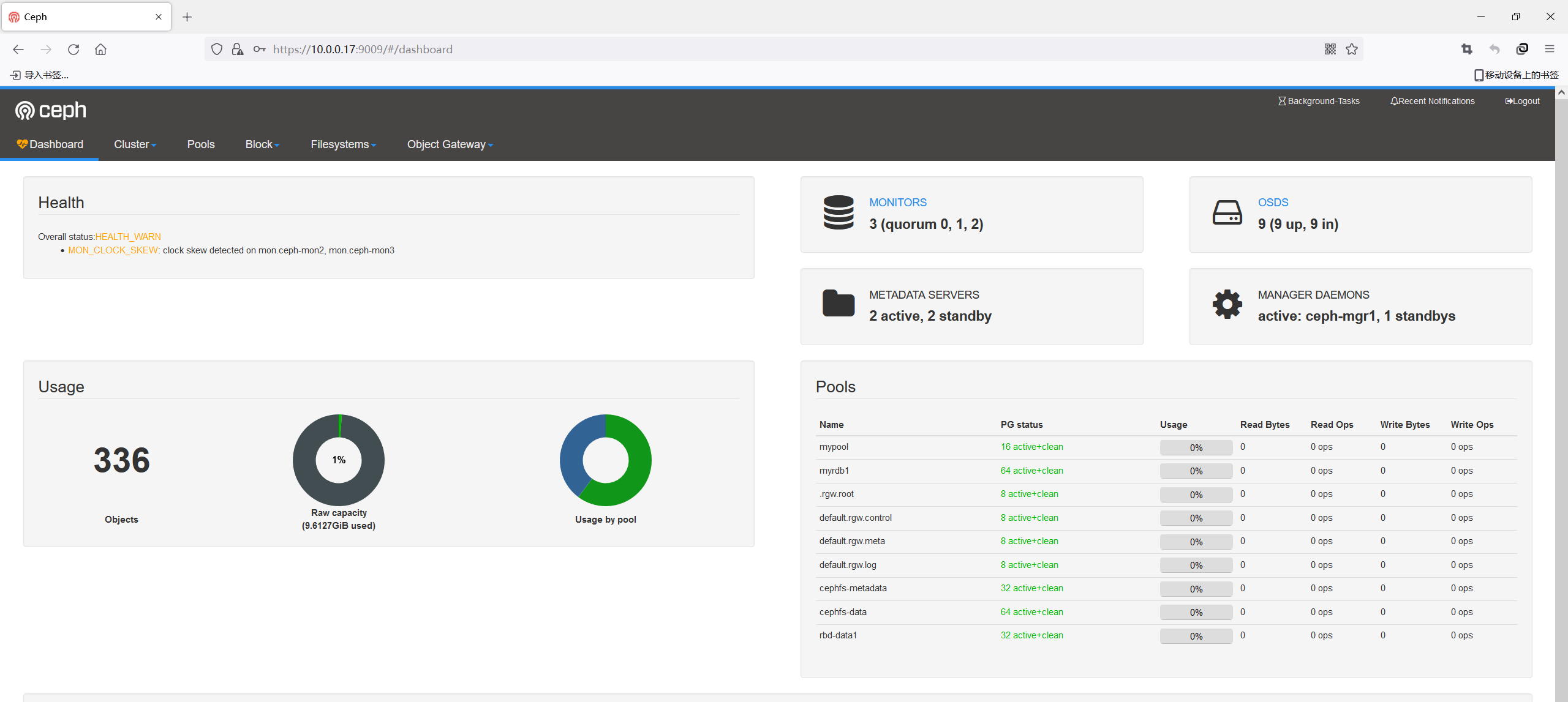 Ceph dashboard 配置_ceph dashboard set-login-credentials-CSDN博客