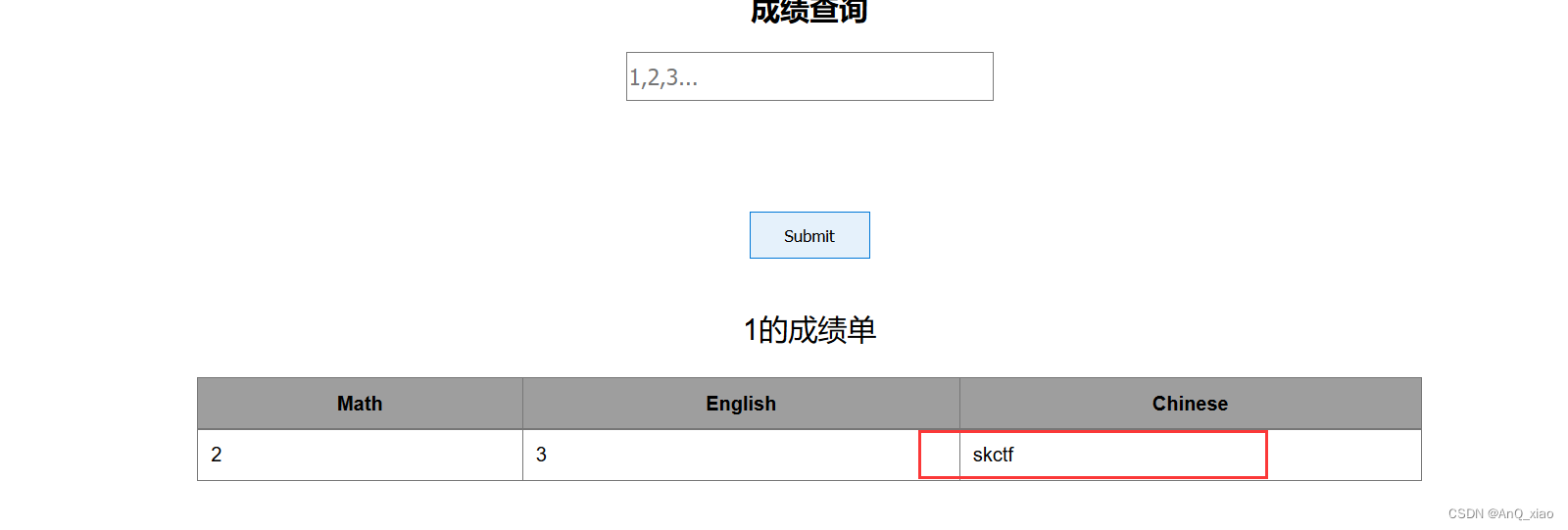 Bugku成绩查询:一次简单的sql注入过程录取查询sql注入 Csdn博客