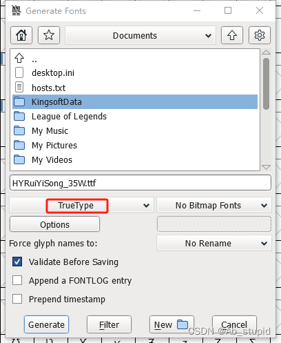 FontForge使用-CSDN博客
