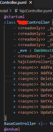 VS Code NetCore Webapi 生成控制器的 UML_vscode 插件csharp to plantuml-CSDN博客