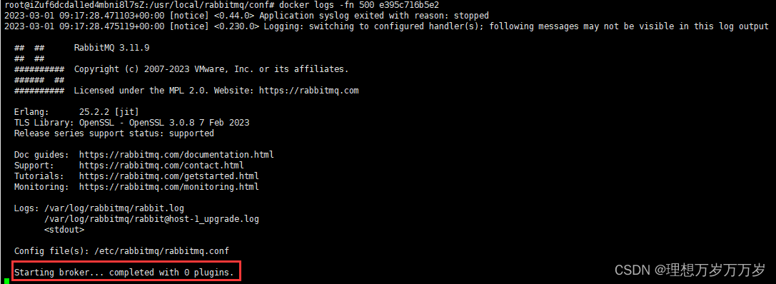 Rabbitmq使用docker容器挂载宿主机配置文件时无法访问控制台 Docker部署rabiitmq 宿主机方位不了 Csdn博客