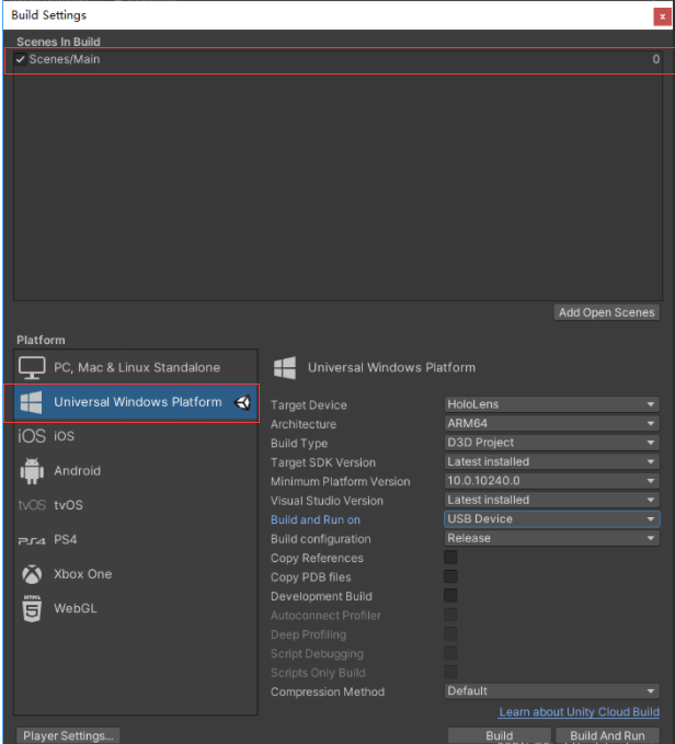 Unity打包HoloLens应用程序包（appx文件）并安装_unity 打包hololens-CSDN博客