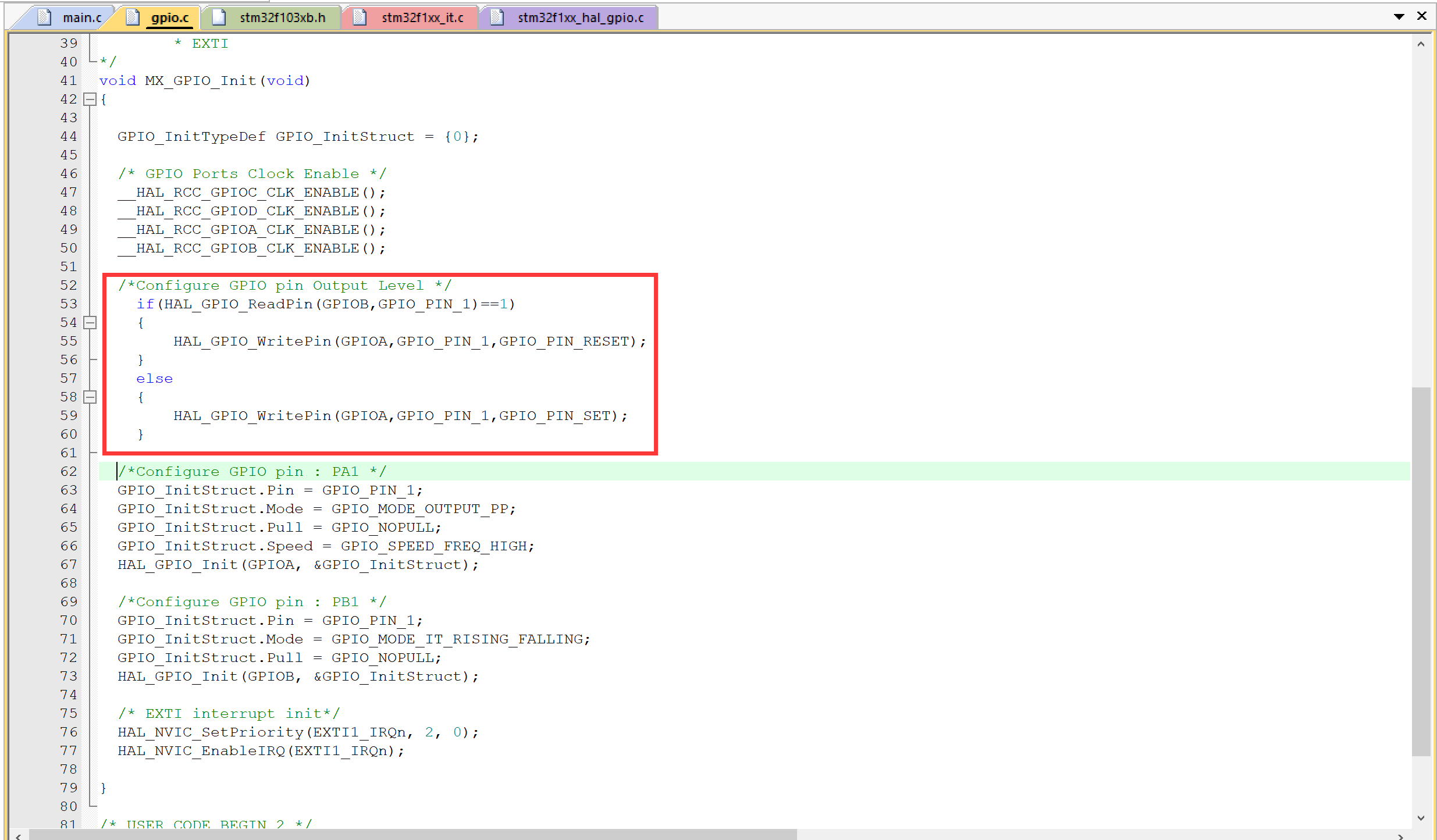 STM32F103开关控制LED灯_使用stm32f103r6芯片,并以中断处理方式实现pb4引脚的按钮控制pco接的led灯亮灭-CSDN博客