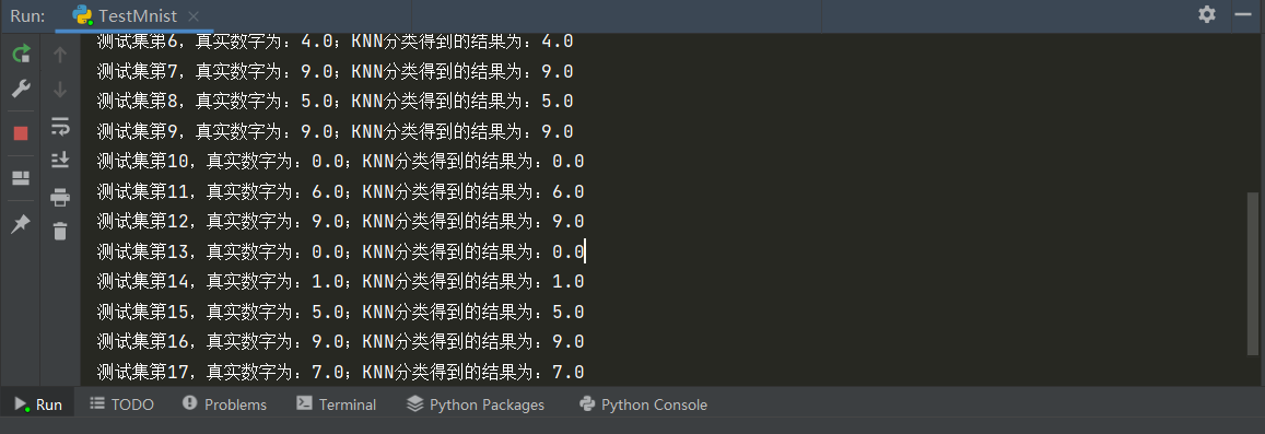 Python机器学习--K-近邻之手写数字识别（mnist数据集）_k近邻mnist数字识别-CSDN博客