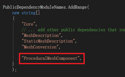 学习使用ProceduralMeshComponent在运行时构建Mesh数据_proceduralmeshcomponent 深度-CSDN博客