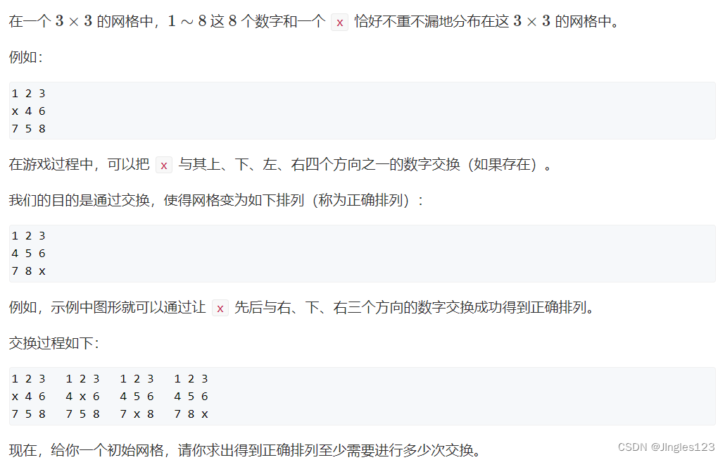 BFS - AcWing 845. 八数码（C++）- 中等-CSDN博客