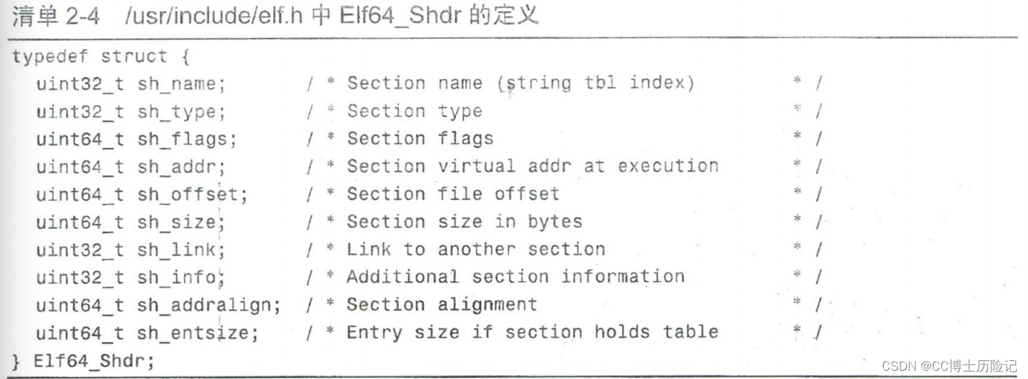 【2】ELF格式：头部+节头+节+程序头_elf文件头-CSDN博客