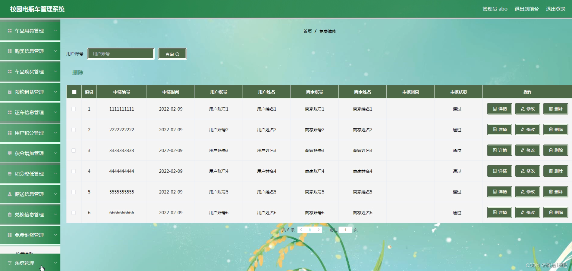 springboot毕设项目校园电瓶车管理系统60j3i（java+VUE+Mybatis+Maven+Mysql）_基于springboot的校园电瓶车智能充电管理系统-CSDN博客