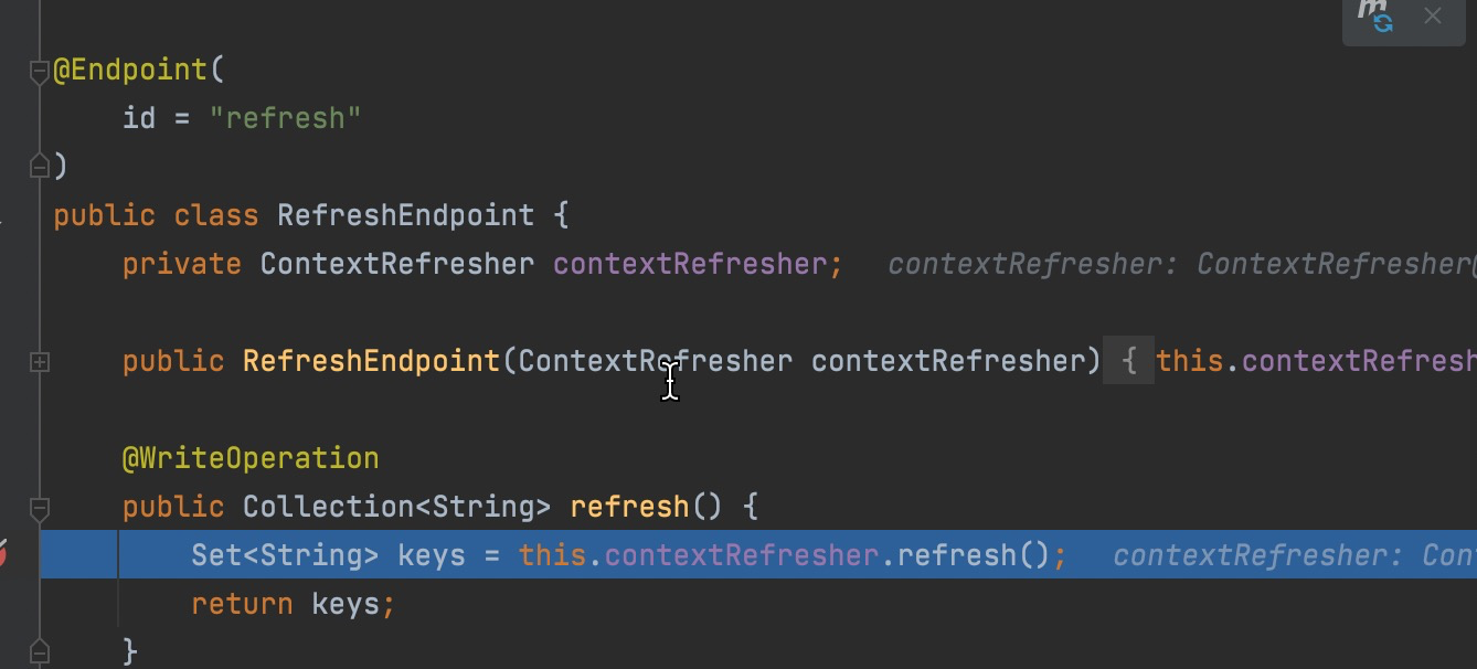 @RefreshScope刷新配置文件原理（2）_actuator/refresh 返回中括号-CSDN博客