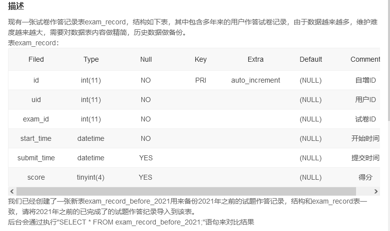 牛客网mysql题目 Sql进阶篇 Sql110 126牛客网 Mysql题库 Csdn博客