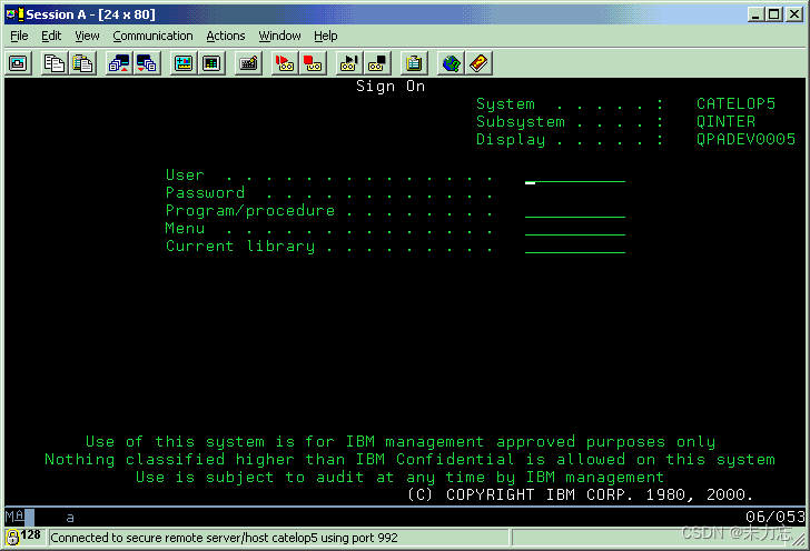 RPA从小白到大师之一：AS400绿屏5250终端仿真器自动化_5250仿真器-CSDN博客