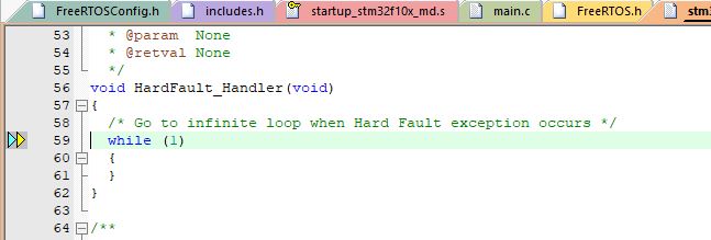STM32移植FreeRTOS硬件错误HardFault_Handler的处理方法_freertos hardfault-CSDN博客