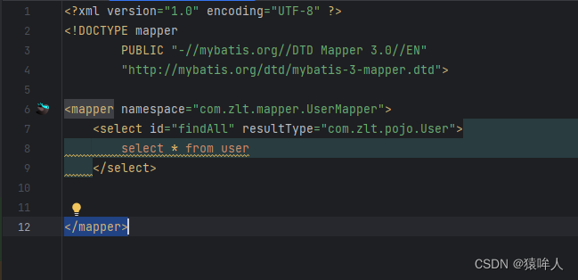 idea项目mapper.xml中的SQL语句黄色下划线去除_idea中xml文件去除黄色波浪线-CSDN博客