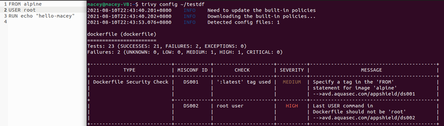 Trivy安装和使用示例_ubuntu 安装trivy_MaceyC的博客-CSDN博客