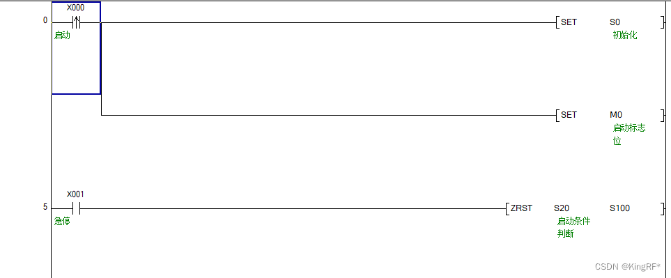 FX3U——SFC简单框架_fx3u 急停程序怎么写-CSDN博客