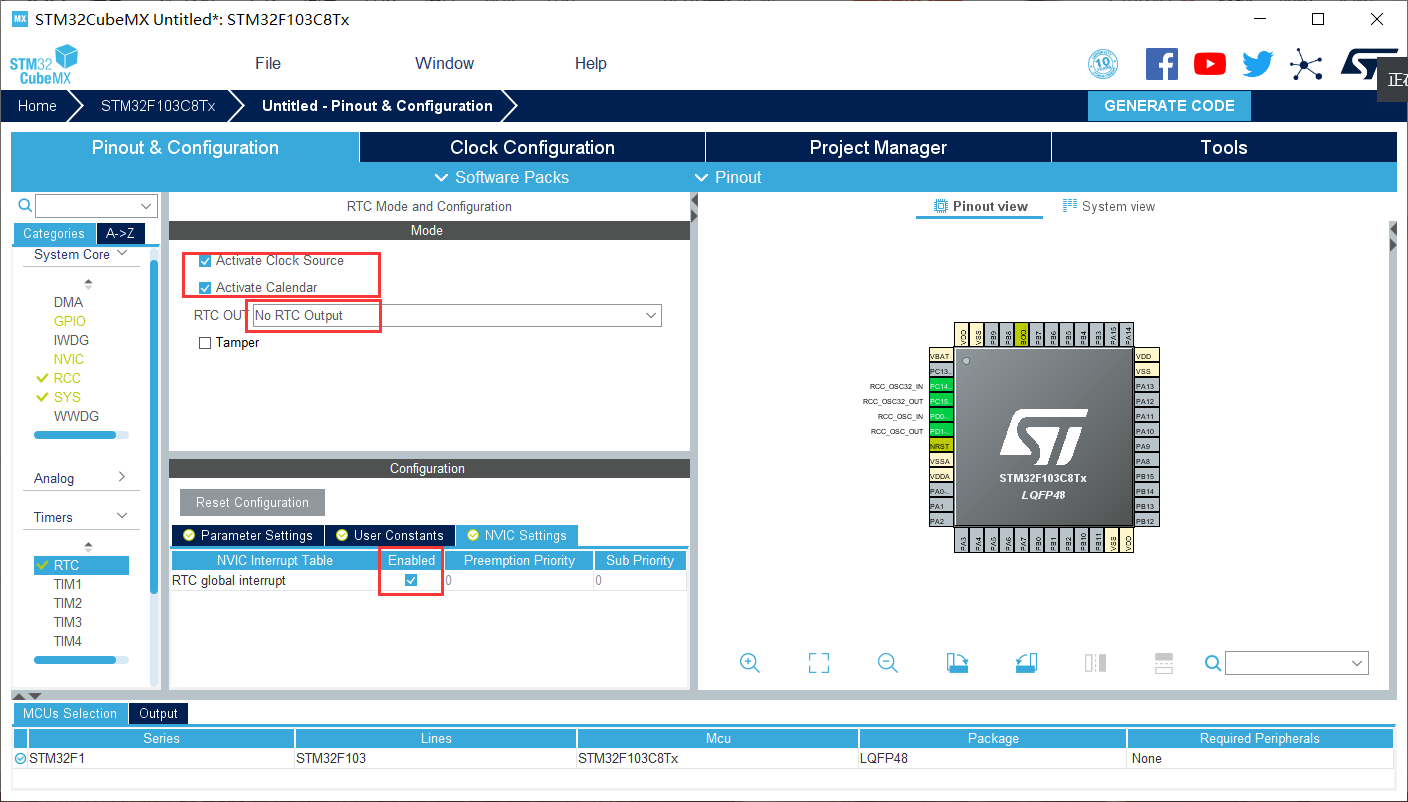 STM32F103C8T6基于HAL库制作RTC时钟_stm32f103c8t6 rtc-CSDN博客