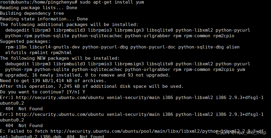Unable to fetch some archives, maybe run apt-get update or try with --fix-missing? ubuntu20.04源 ...