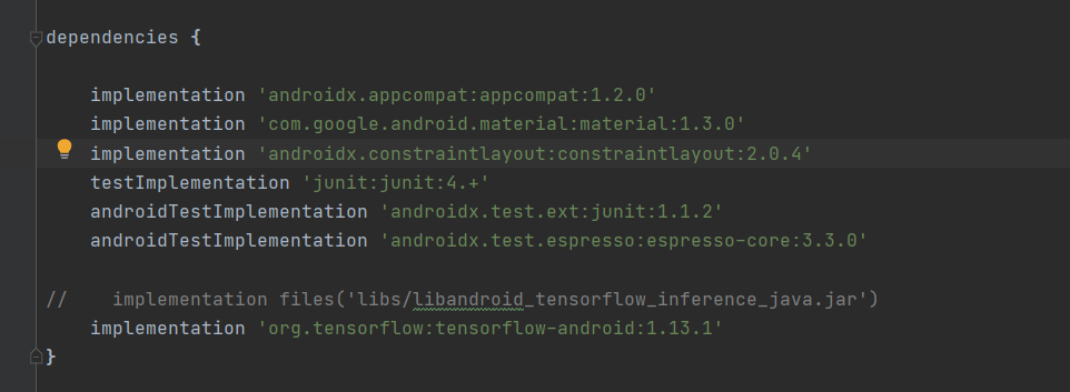 【代码记录】Android studio——调用Tensorflow模型_android studio链接物模型-CSDN博客