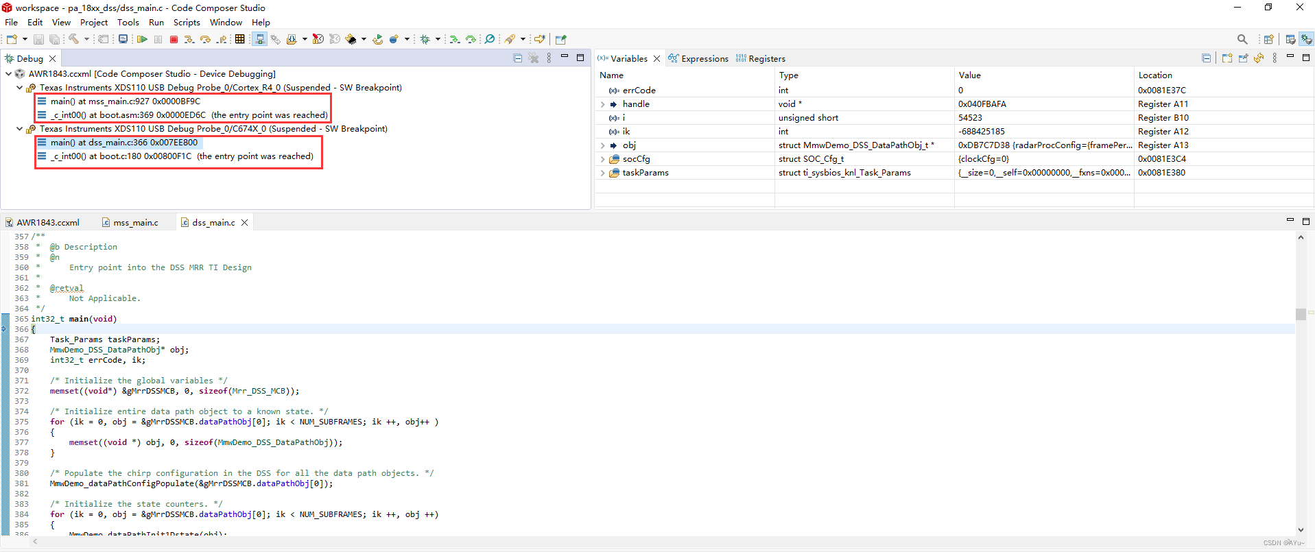 毫米波雷达AWR1843 CCS调试_awr1843boost配套软件-CSDN博客
