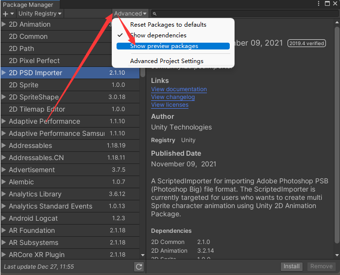 Unity 2D Animation 以及 2D IK控制_unity下载2danimation-CSDN博客