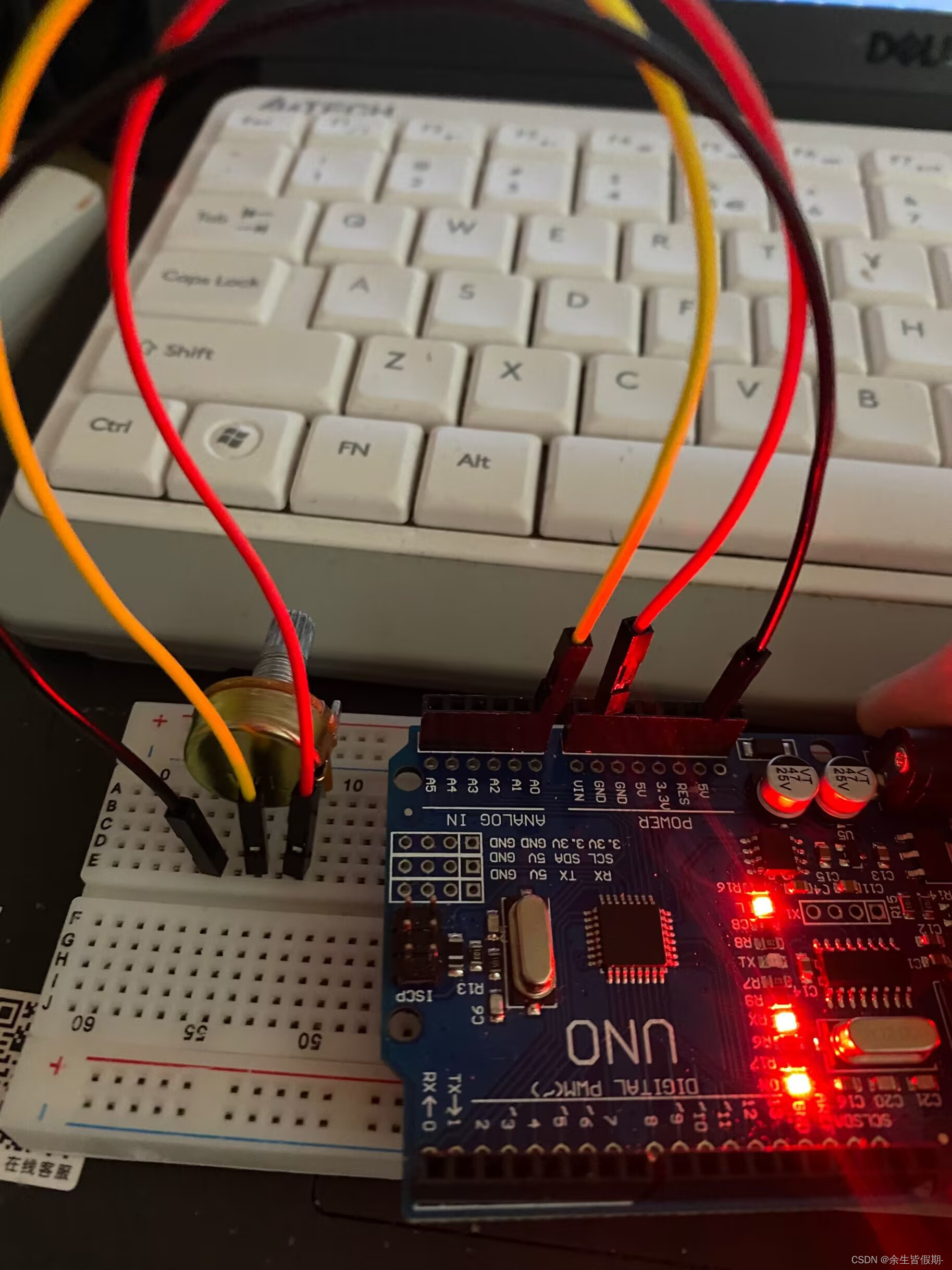 Arduino 笔记【3】 旋转电位器以简单应用旋钮电位器对应例程 Csdn博客
