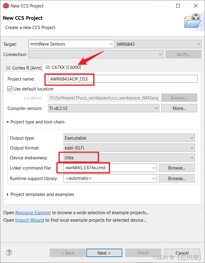使用CCS12创建一个毫米波雷达的工程并调试(AWR6843AOP)_ccs12使用教程-CSDN博客