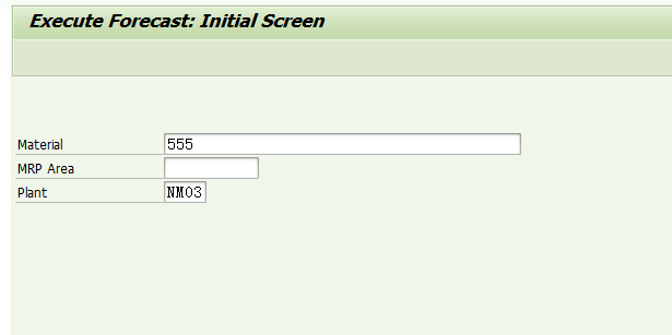 SAP RETAIL MP30为物料Execute Forecast，报错- Status Forecast not defined ...