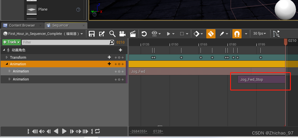 UE4 Sequence添加基础动画效果 （02-切换动作）_ue4按键控制切换动画-CSDN博客