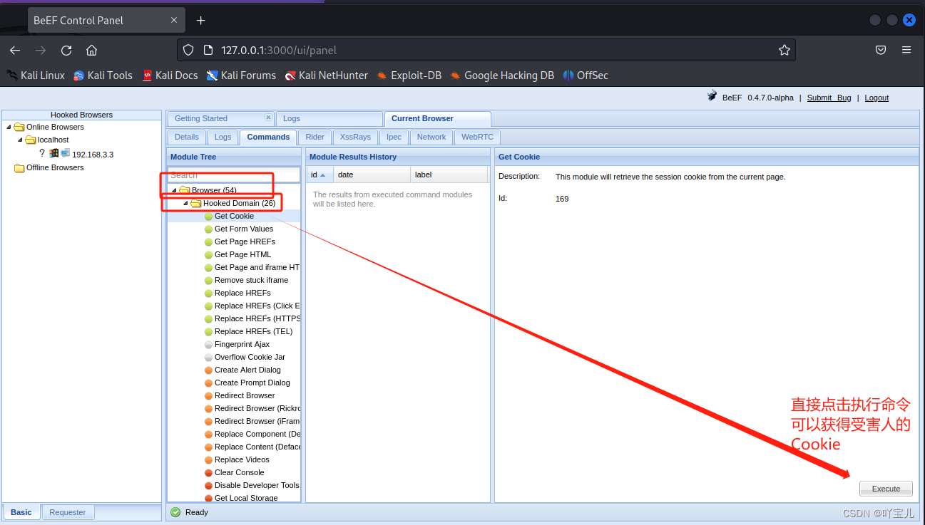 Beef-Xss 浏览器攻击框架的使用_docker安装beef-xss-CSDN博客